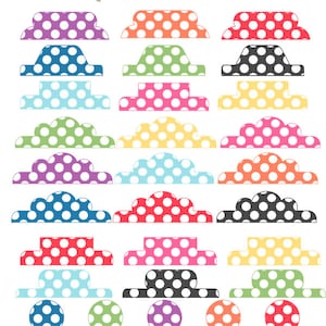 Printable Polkadot Tabs for Bible Journalling or Planners: Add Your Own ...