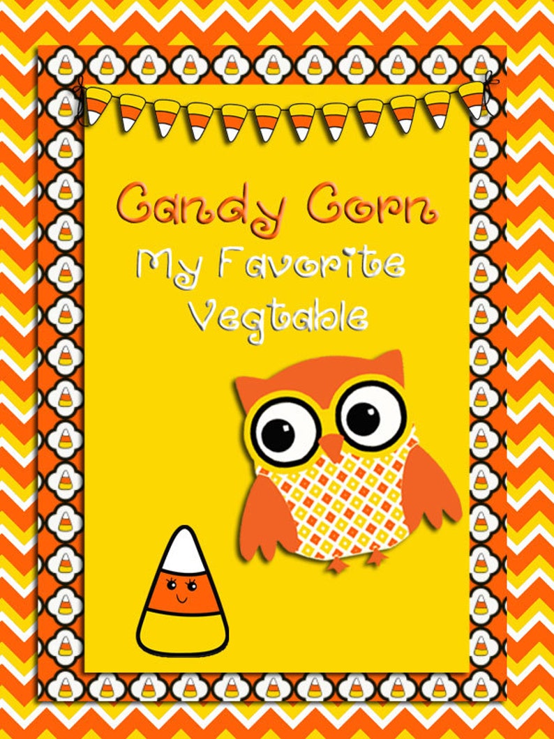 Candy Corn Clip Art Owl Digital Papers Black Orange Yellow - Etsy