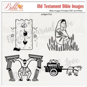 Old Testament Clip Art: Bible Story Icons (PNG & PDF) - Etsy