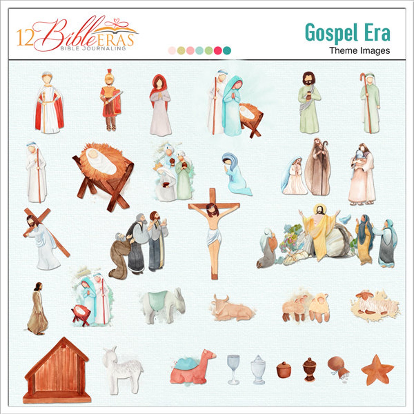 Life of Jesus Christ Bible Journal Kit: Gospel Era (digital Download ...
