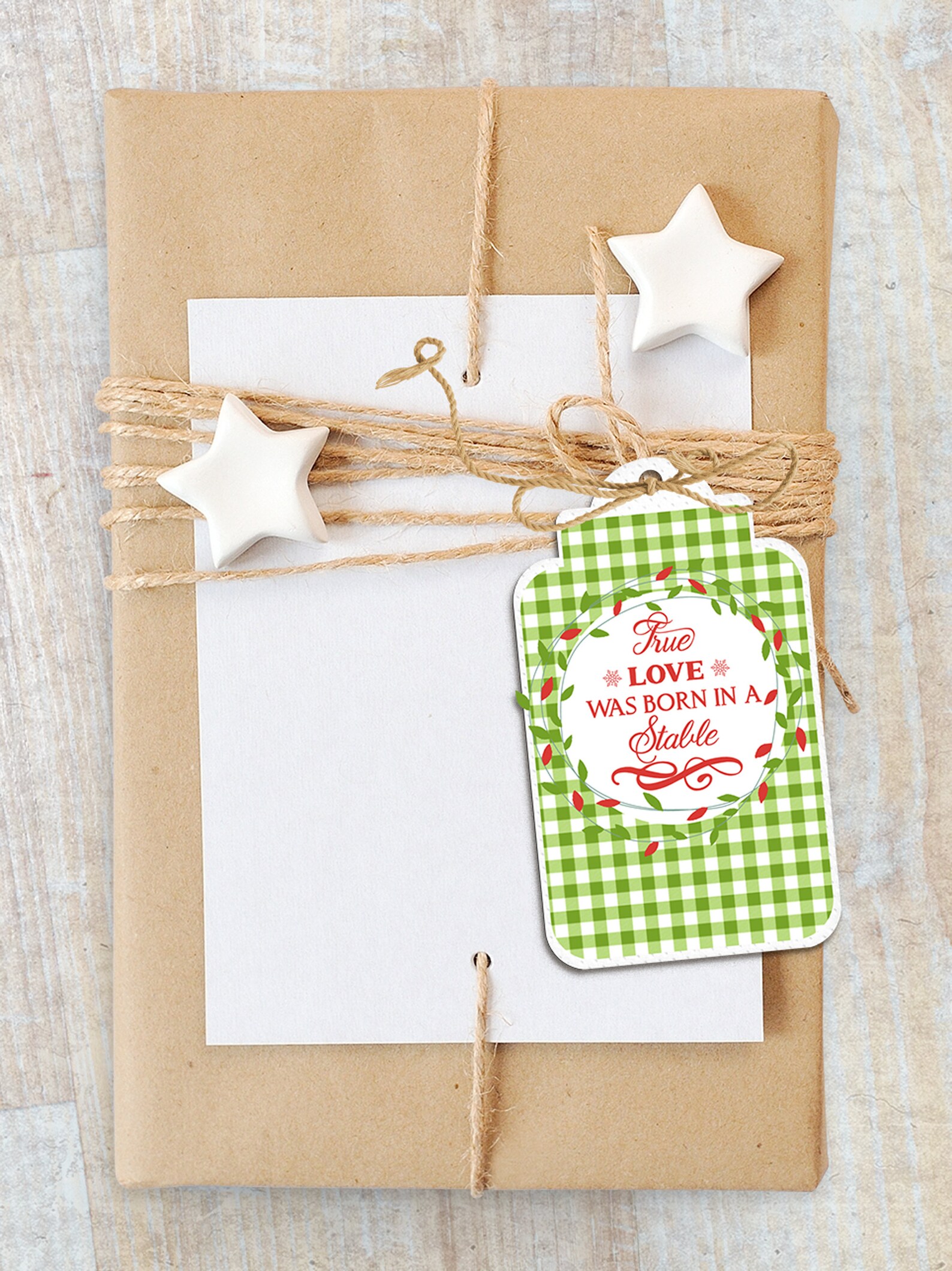 Christian Printable Christmas Tags Red Green Gingham Jesus - Etsy
