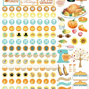 Planner Kit Stickers! Thanksgiving November Kit Printable Planner ...