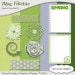Green & Gray Digital Scrapbook Kit for Scrapbooking, Card Making, Owls ...