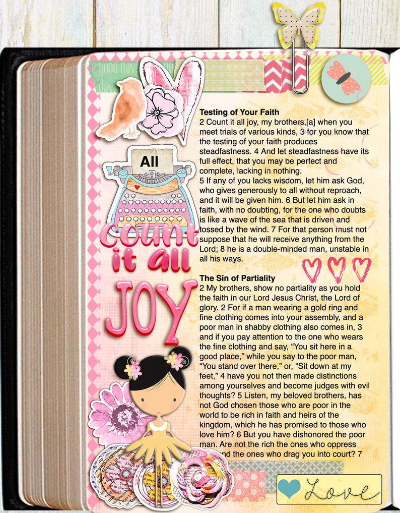 Layered Template for Bible Journaling Digitally With Photoshop or ...