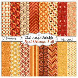 SAVE 60 Percent Fall Digital Papers Bundle W Leaf & Owls Clip Art for ...