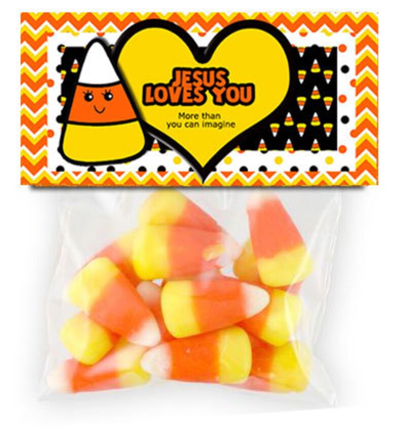 Personalized Printable Halloween Bag Topper Candy Corn Owl in - Etsy