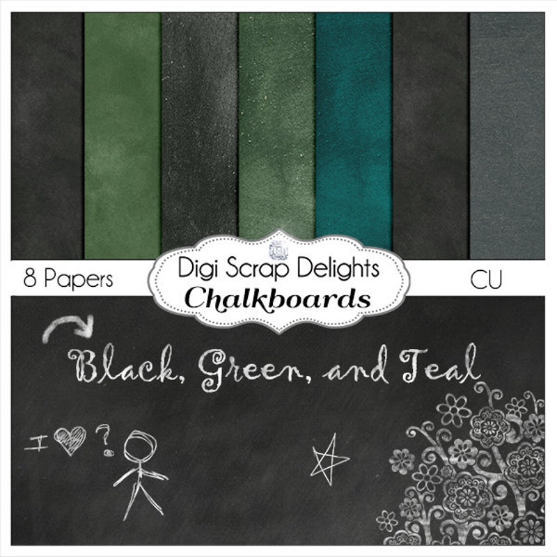 Green Chalkboard - Etsy