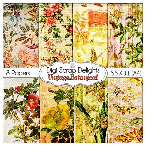 Junk Journal Vintage Digital Papers: Victorian Vintage | Etsy