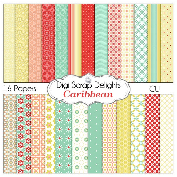 Coral Seafoam Green - Etsy