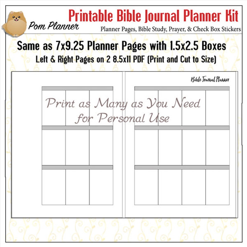 Editable Bible Journalling Planner Kit Printables Planner - Etsy Australia