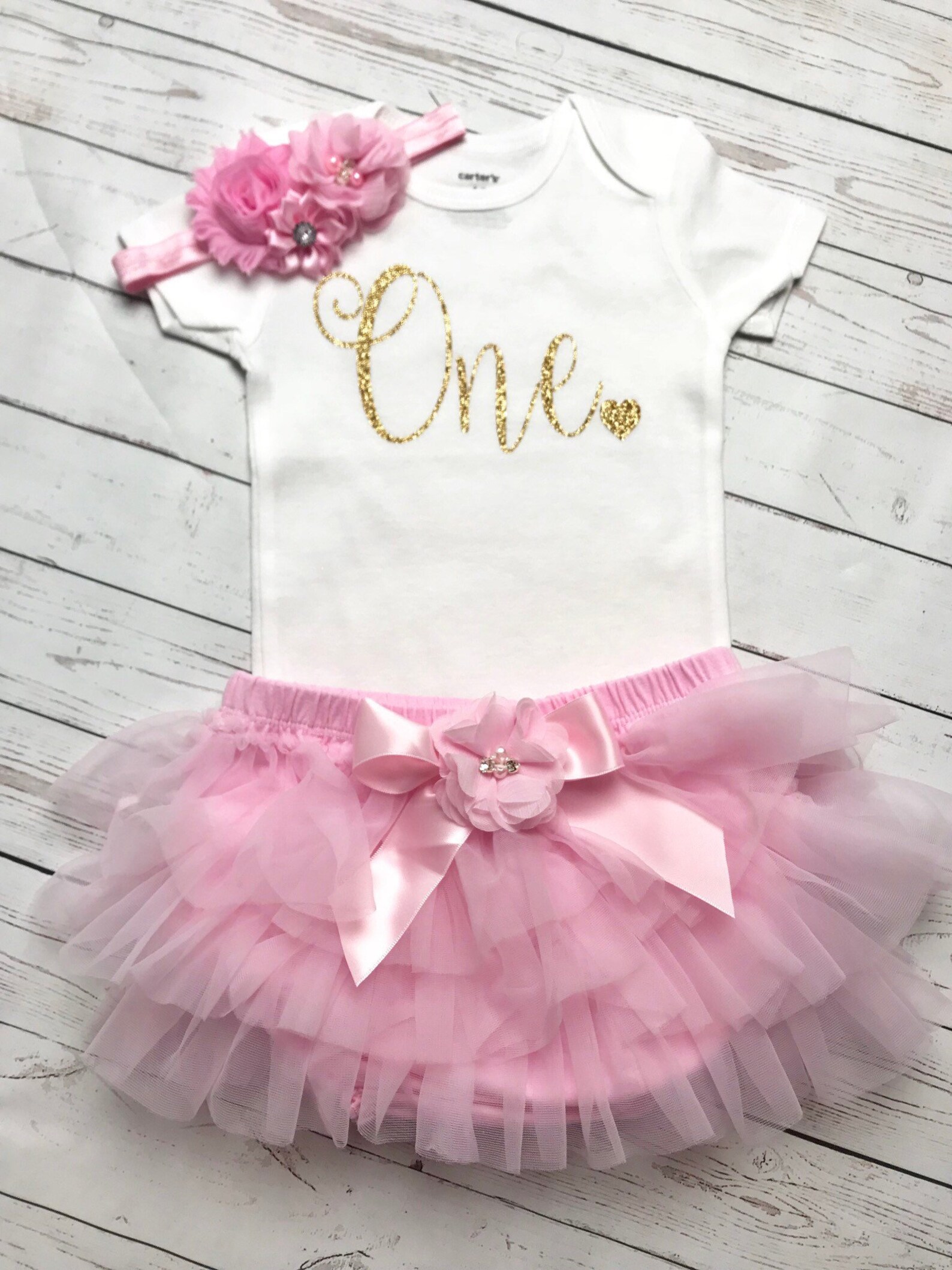 First Birthday Outfit Girl First Birthday Outfit Pink and - Etsy