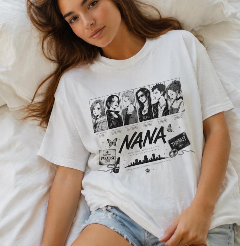 Nana Osaki Anime T Shirt, Nana Anime Shirt, Punk Rock Manga Tee, Blast ...