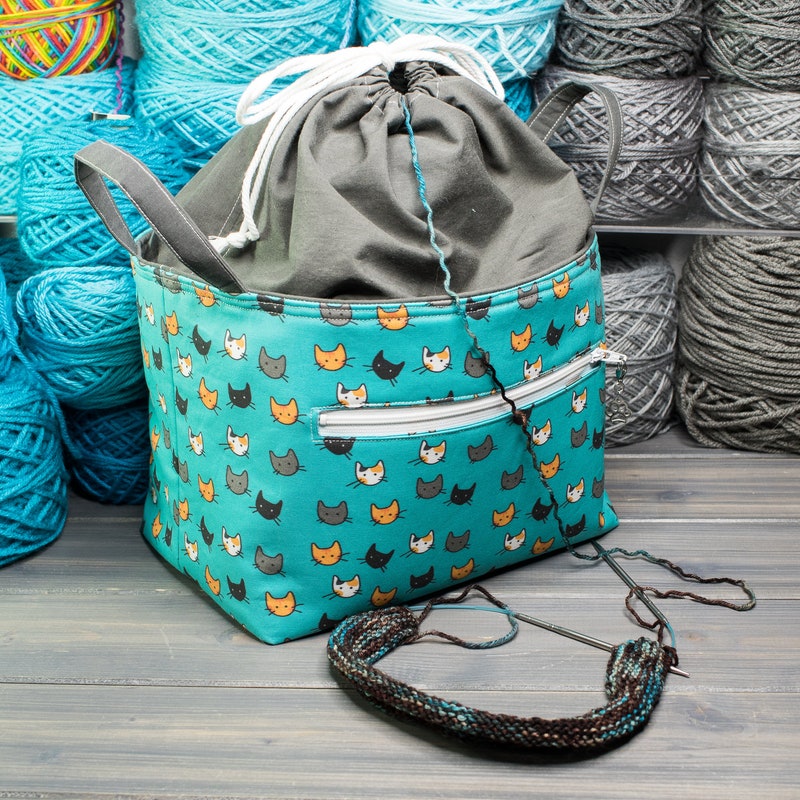 Knitting Basket - Etsy