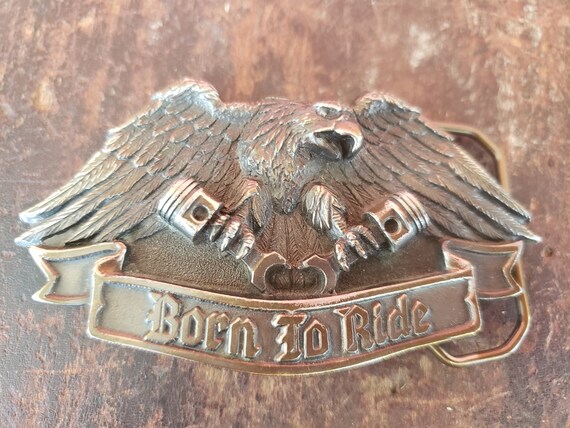 1992 Born to Ride Belt Buckle American Buckle Company… - Gem