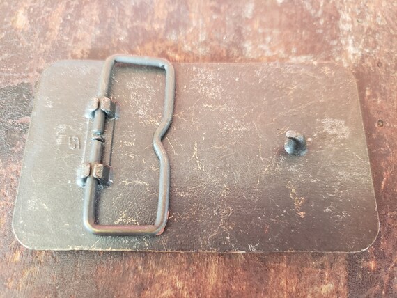 Vintage GB Paper Company Belt Buckle Trees Cardboard … - Gem