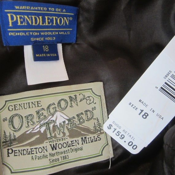 Vintage New Pendleton Oregon Trail Womens 18 Taupe Br… - Gem