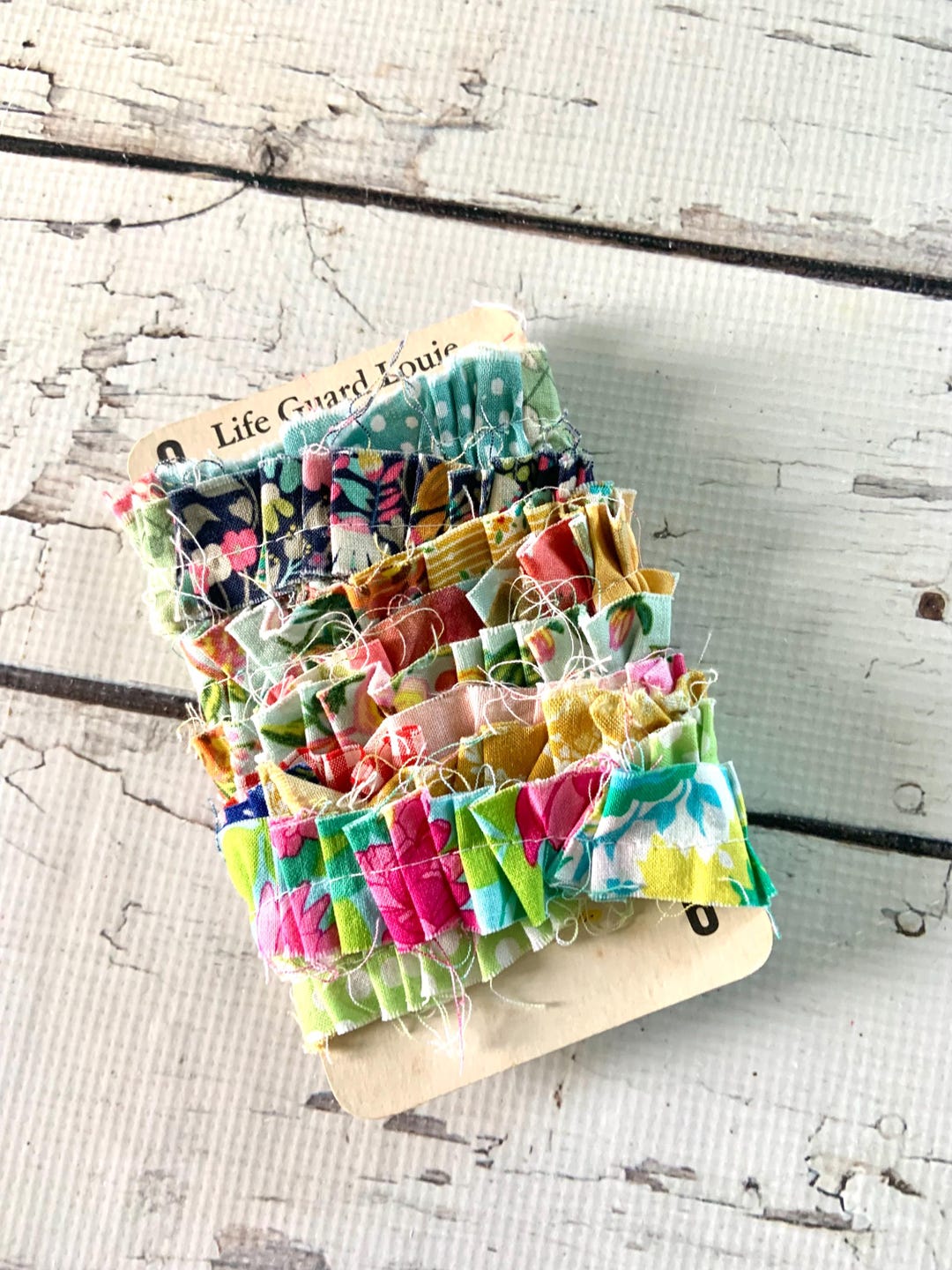 Happy Scrappy Fabric Ruffle Assortment, Cotton Colorful Ruffled Fabric ...