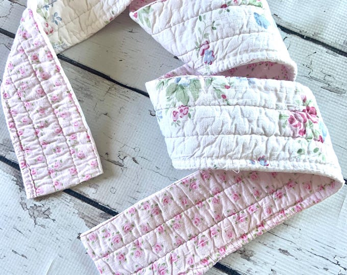 Rachel Ashwell Inspired Slow Stitching Roll, Shabby Floral Quilt ...