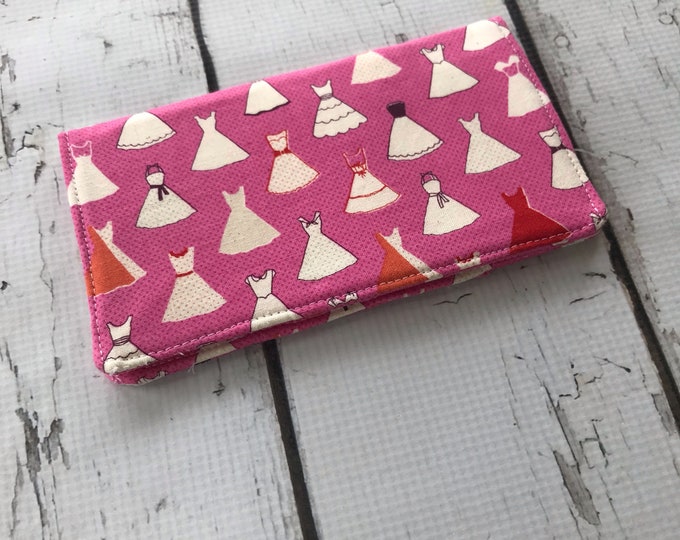 Dresses Checkbook Cover, Check Register Holds Cash and Checkbook Two ...