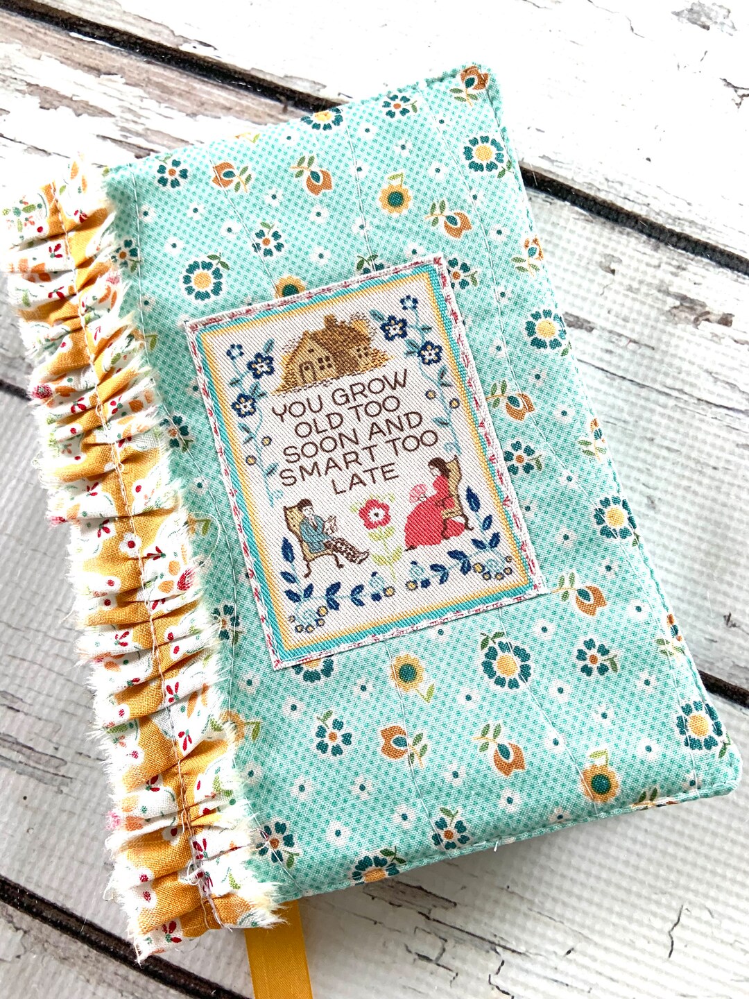 Vintage Inspired Notebook Cover, Fabric Notebook Cover, Hymns Book ...
