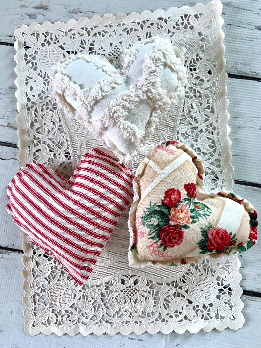 Heart Bowl Fillers, Neutral /red Hearts, Heart Trio Bowl Fillers ...