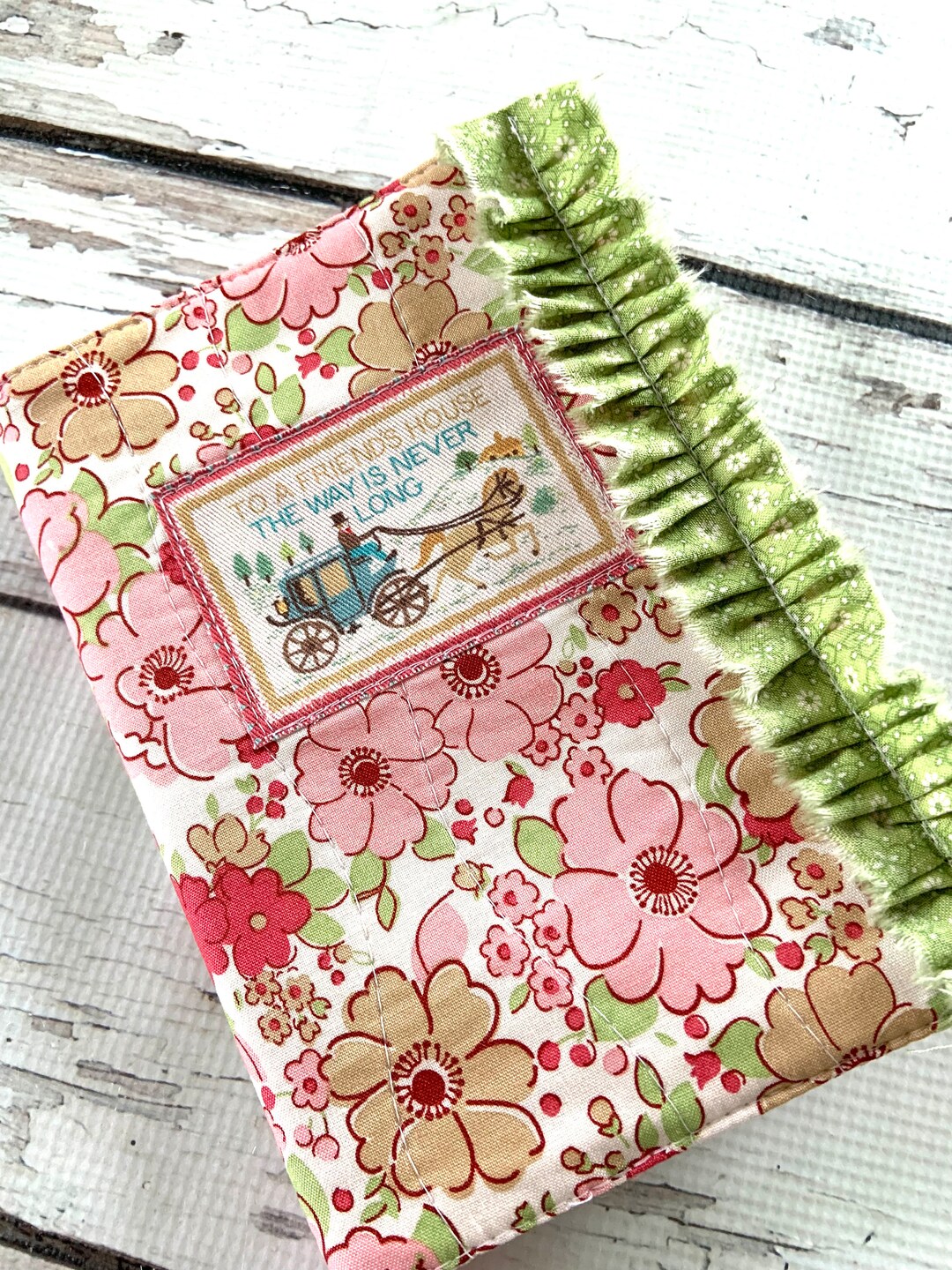 Vintage Inspired Notebook Cover, Fabric Notebook Cover, Hymns Book ...