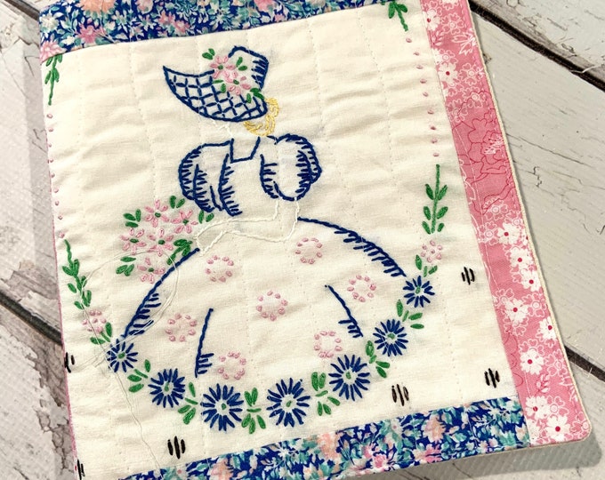 Slow Stitch Book/ Blank Fabric Book/ Blank Muslin Book / Embroidery ...