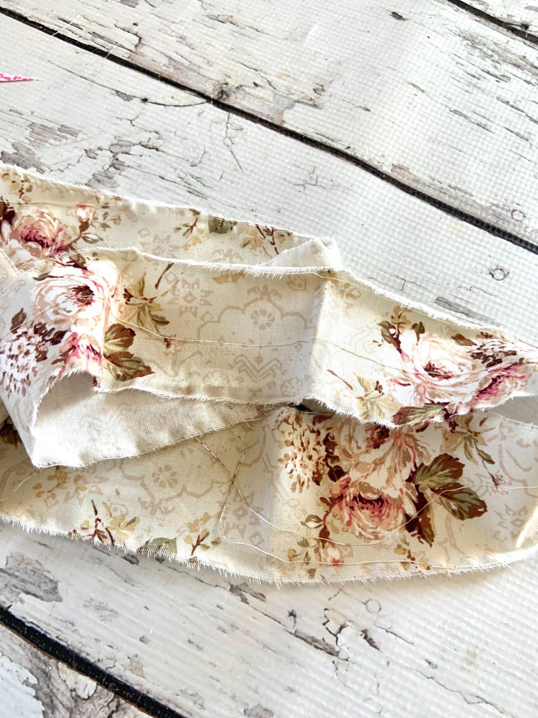 Torn Fabric Ribbon, Vintage Torn Fabric Strip, Fabric Scrap Fabric Pack ...