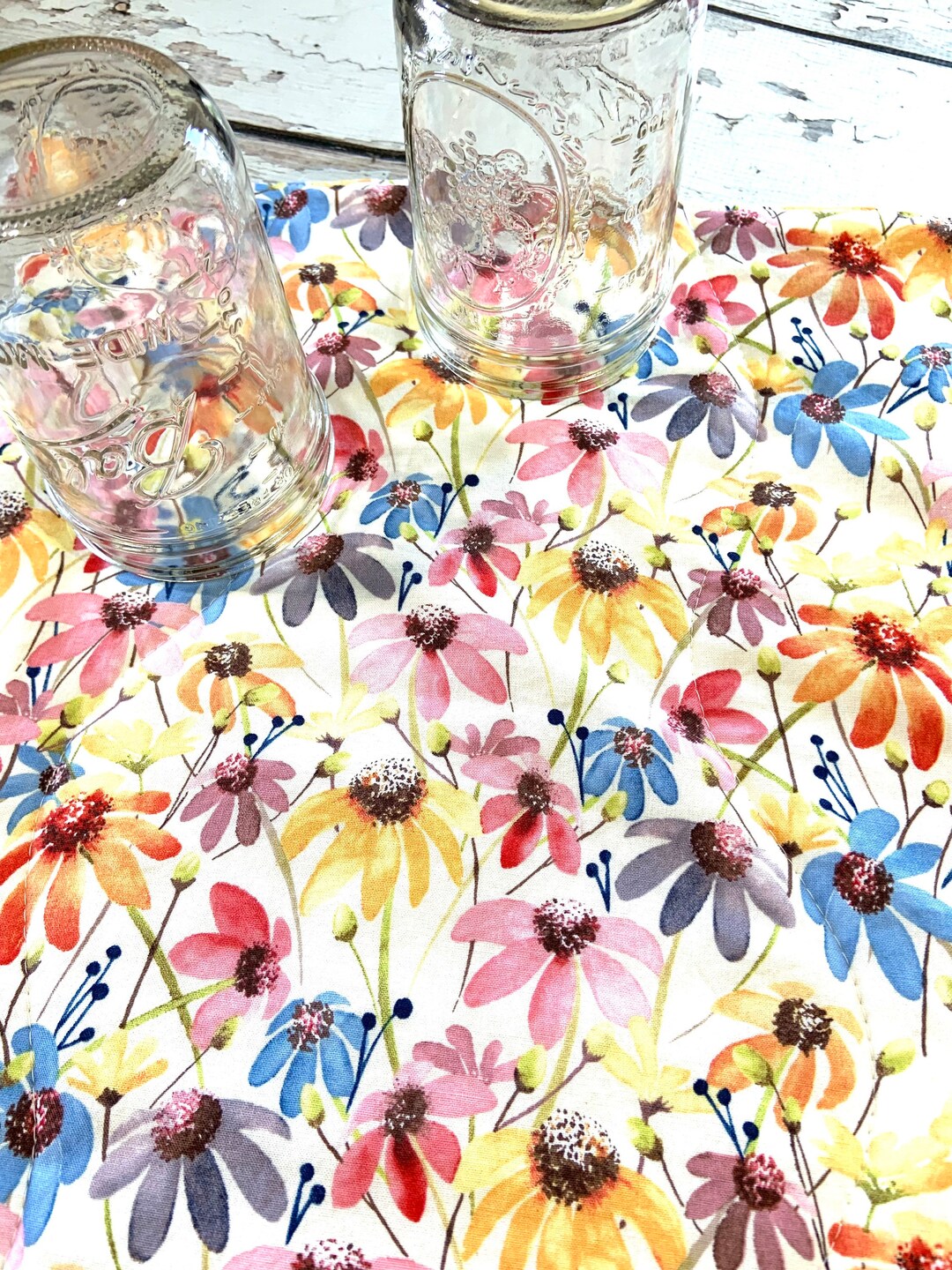 New Farm House, Fabric Dish Drying Mat, Cottage Chic Dish Drying Mat ...