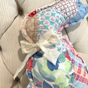 Quilt Bunny ,vintage Quilt Rabbit, Quilt Rabbit, Repurposed Vintage ...