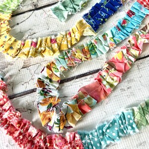Happy Scrappy Fabric Ruffle Assortment, Cotton Colorful Ruffled Fabric ...