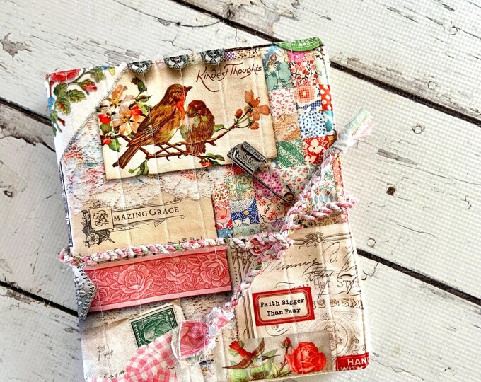 Slow Stitch Blank Book/slow Stitching/embroidery Book/9" X 8" Blank ...