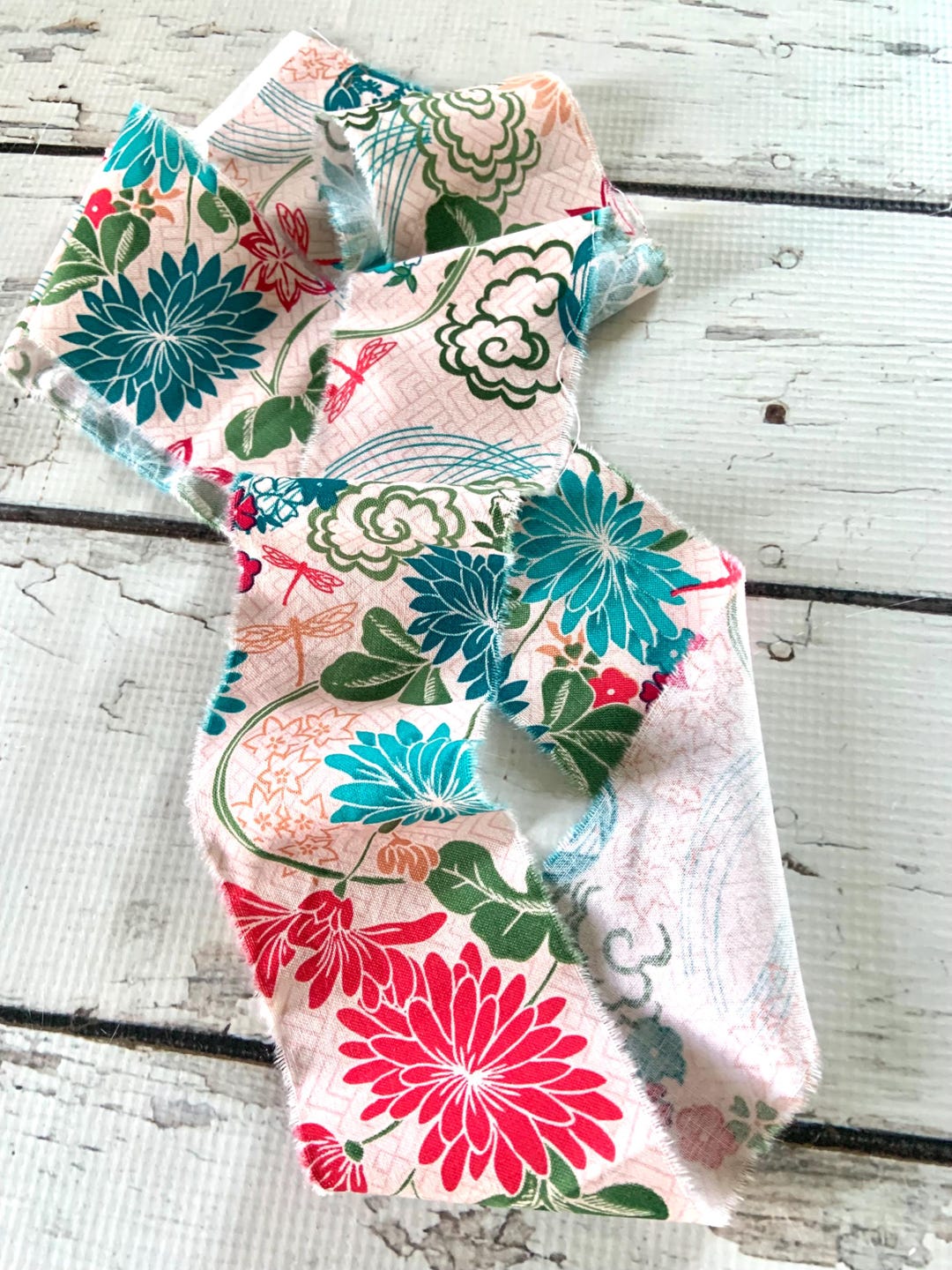 Torn Fabric Ribbon, Vintage Torn Fabric Strip, Fabric Pack, Vintage ...