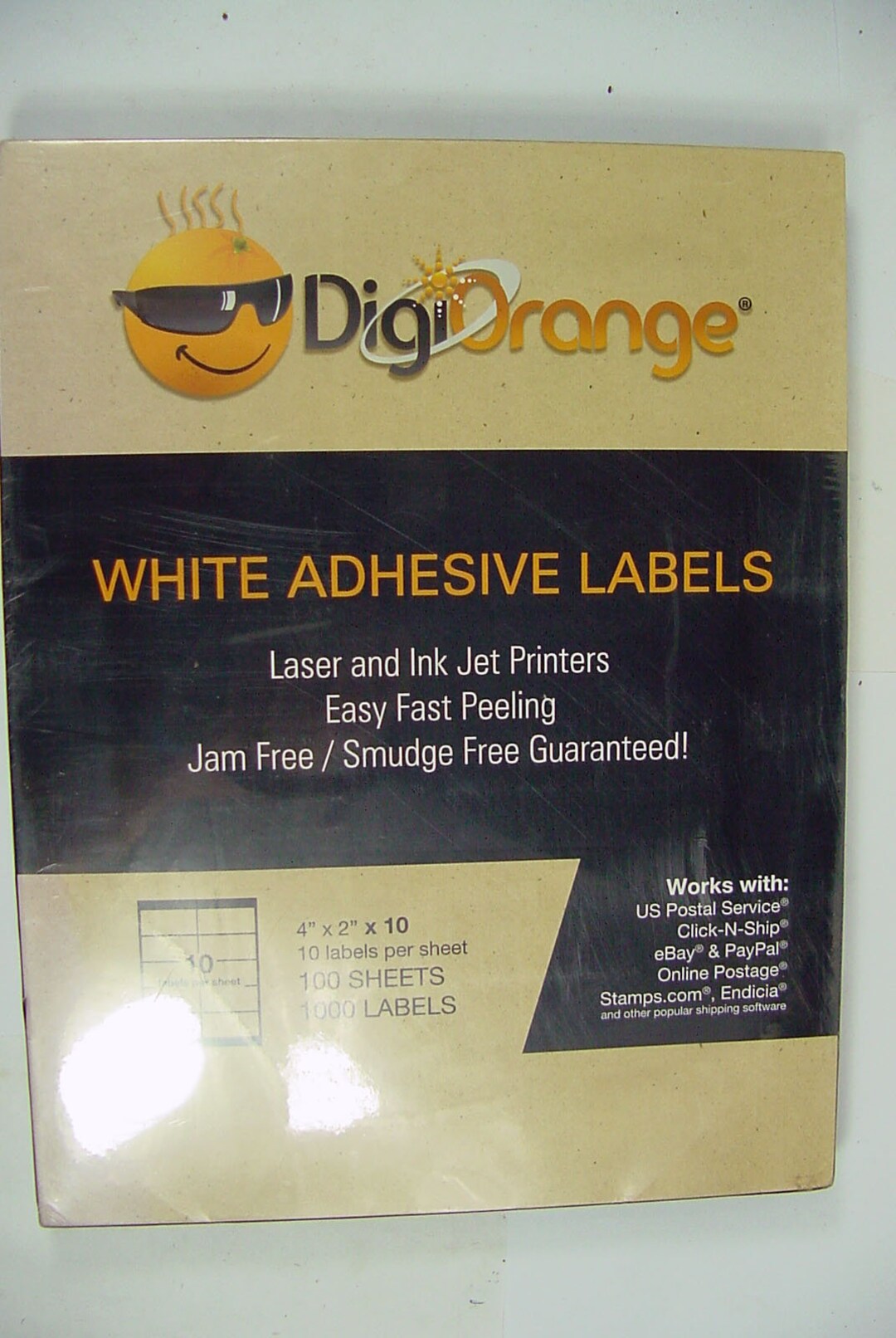 5000 Digiorange(tm) White Shipping Labels for Laser/inkjet Printers, 2 ...