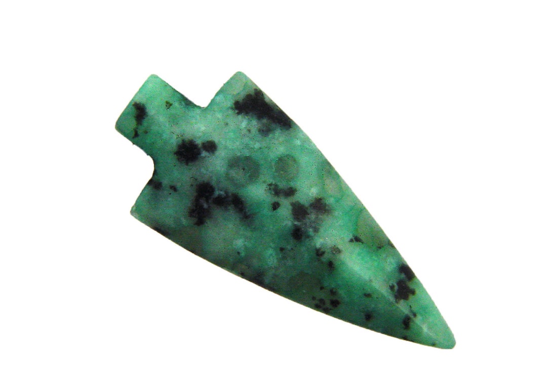 Simulated Turquoise Arrowhead Bead Pendant Necklace 8964P - Etsy