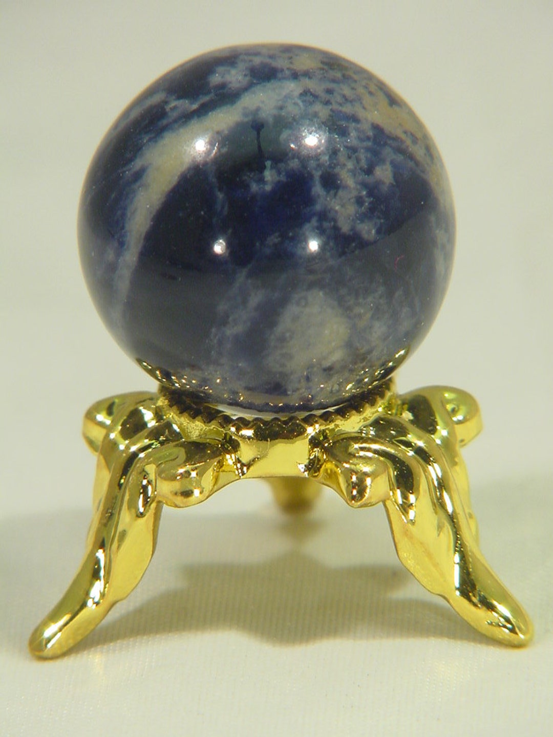 20 mm pierre de sodalite bleue mini sphère orbe lapidaire avec support ...