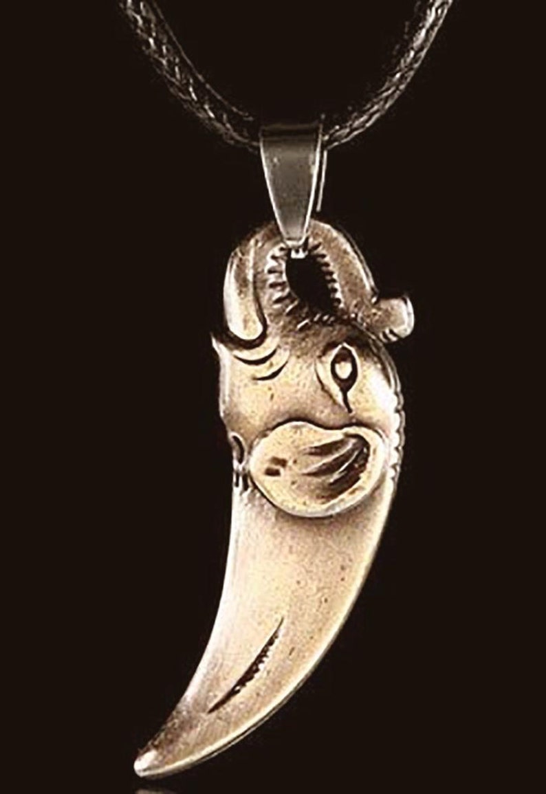 Stainless Steel Elephant Claw Tooth 10 Pieces Necklace Pendant Bead ...