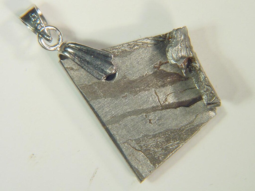 Russian Seymchan Healing Meteorite Pendant Lapidary Necklace Jewelry ...