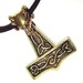 Thor's Hammer Necklace copper Pewter Pendant Viking Norse Mjollnir ...