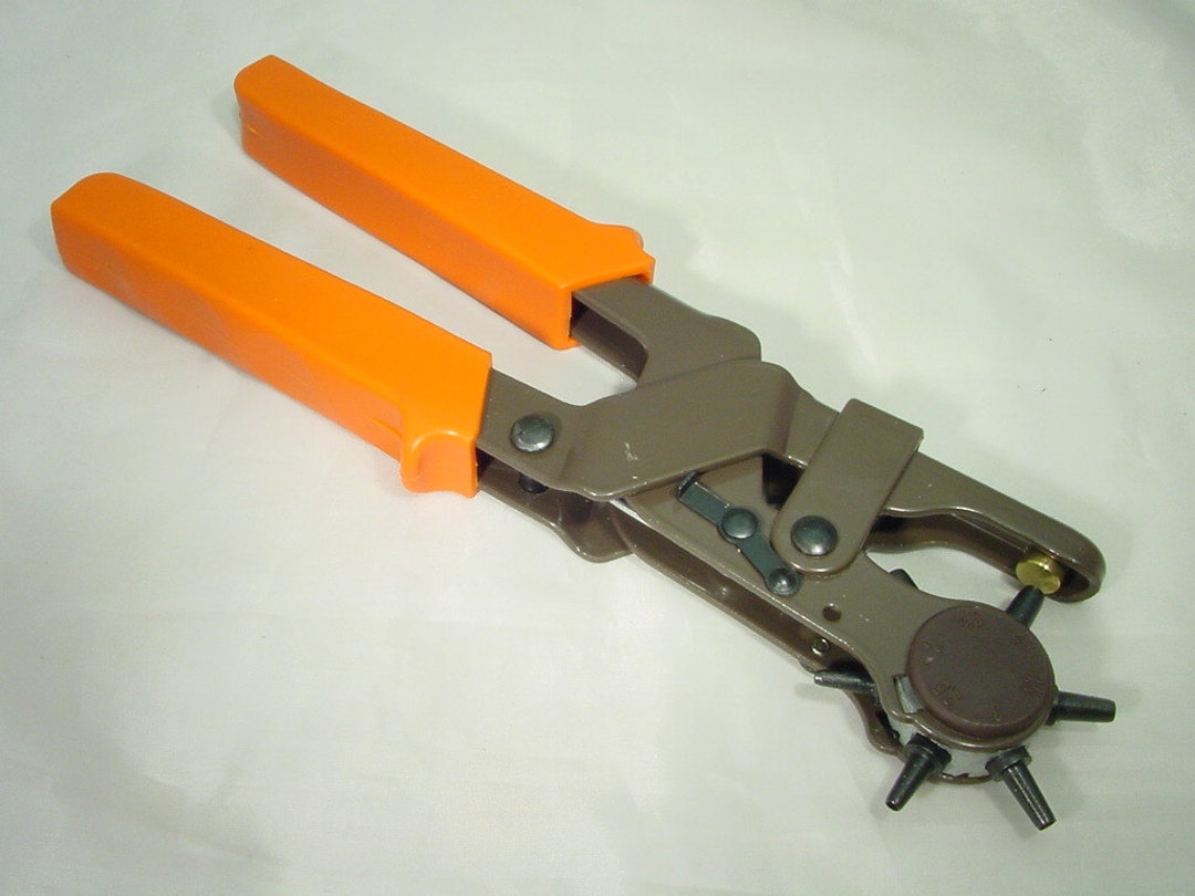 9" Heavy Duty Revolving Leather Punch for Punching Holes in Leather ...