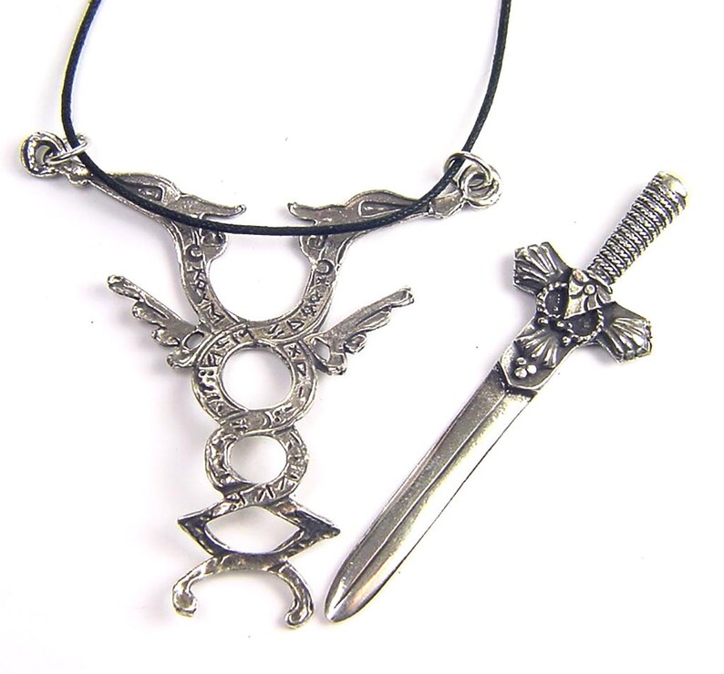 Pewter Celtic Norse Snake Caduceus (rod of Asclepius) With Removable ...