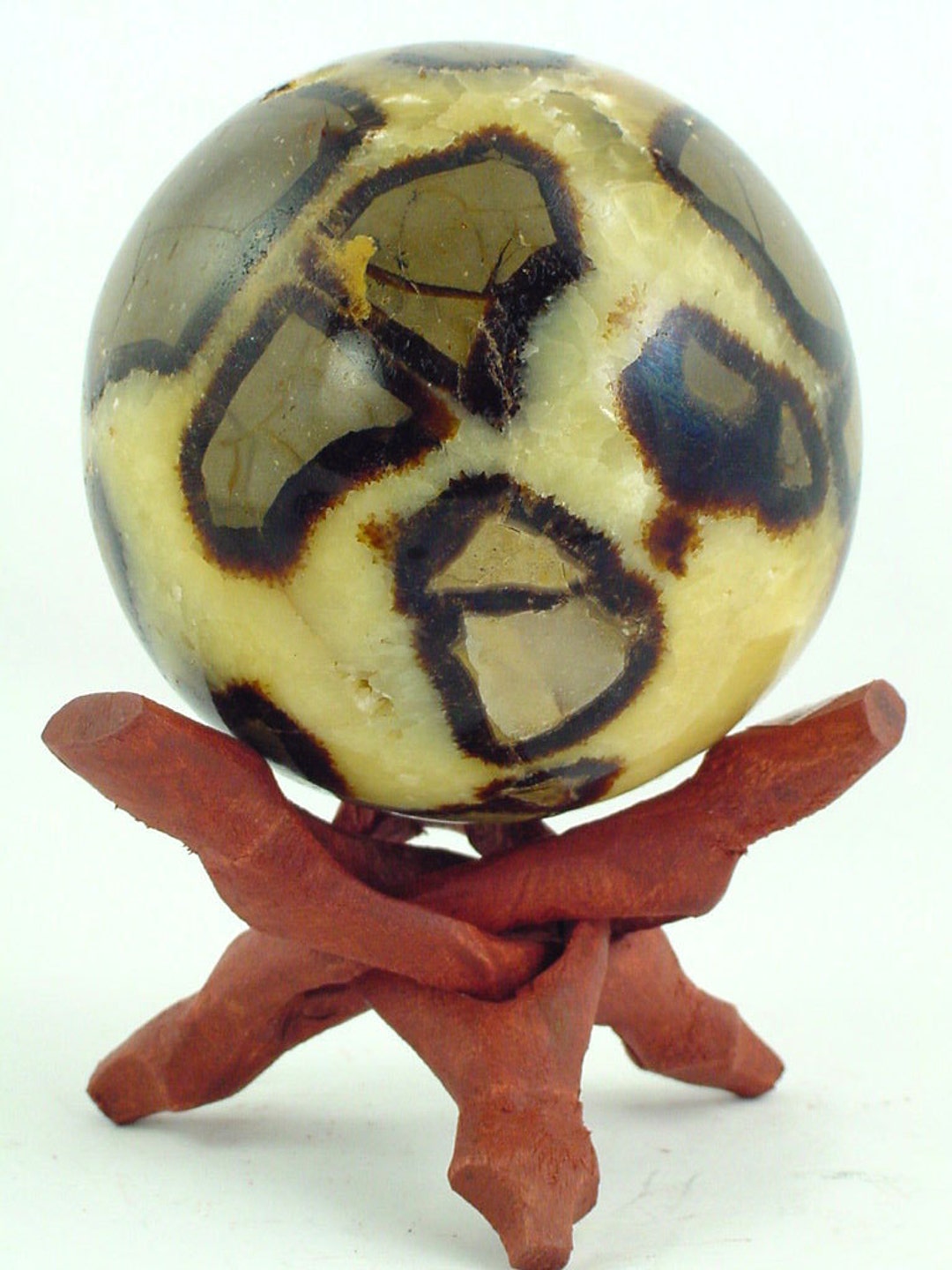 Septarian Gemstone Dragon Stone 85mm/3.3" Lapidary Carved Sphere 0775P ...