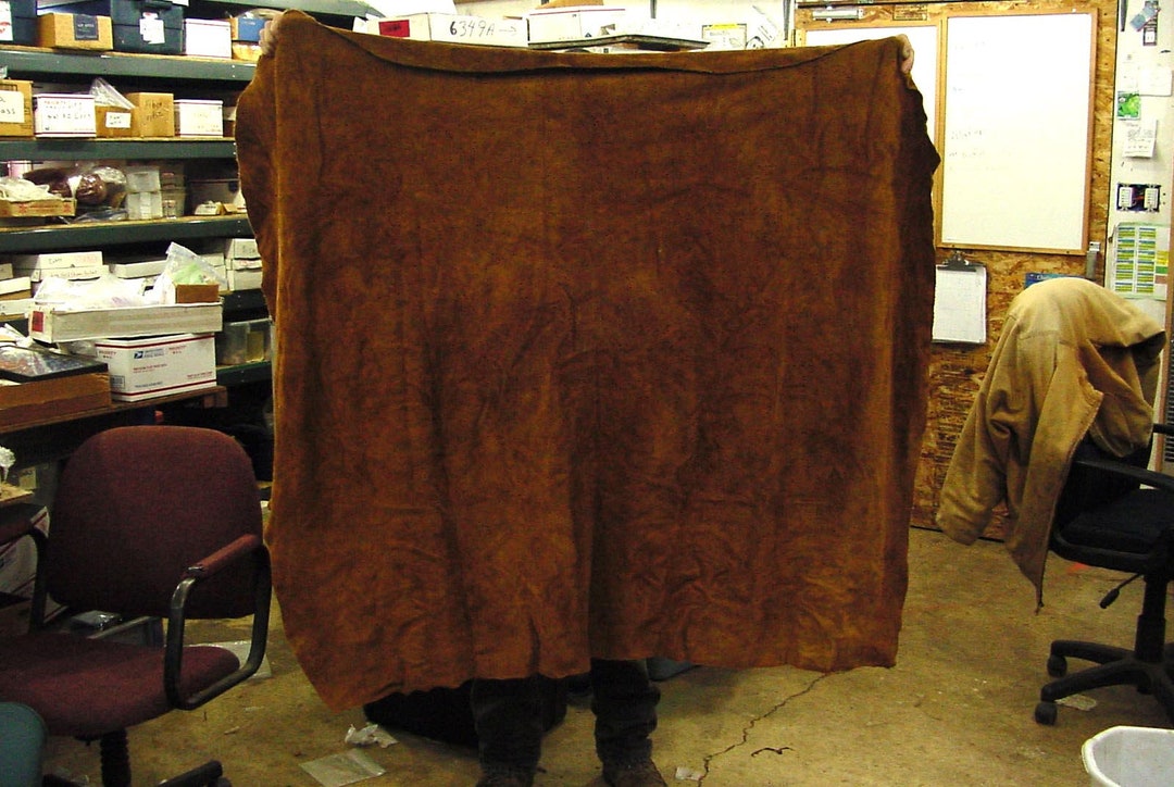 20 Sqft Each Suede Cow Leather Hide Brown 1832R Abef - Etsy