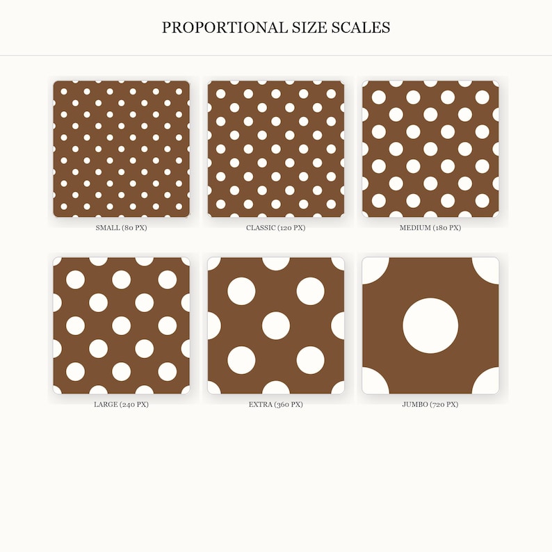 Retro Pop Polka Dot Seamless Patterns, Mid Century Digital Paper Pack ...