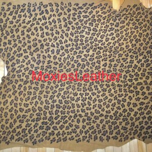50% off Whole Skin Jaguar Genuine Leather Suede Pieces Leather Print ...