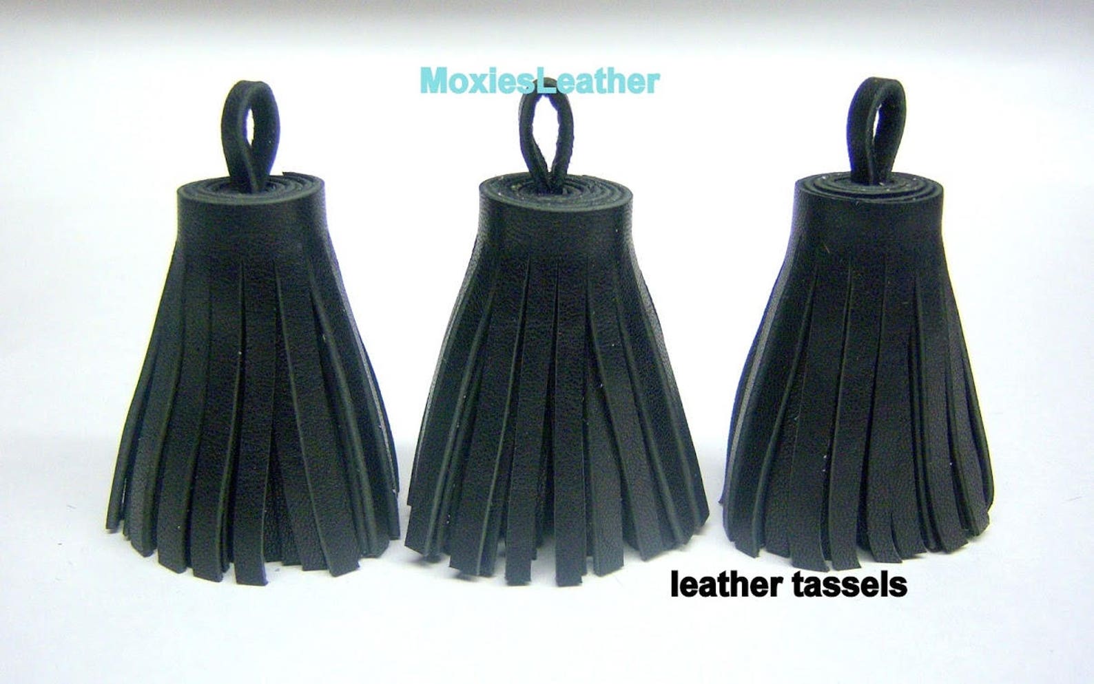 Leather Tassels for Shoes, Handmade Black Leather Tassels for ...