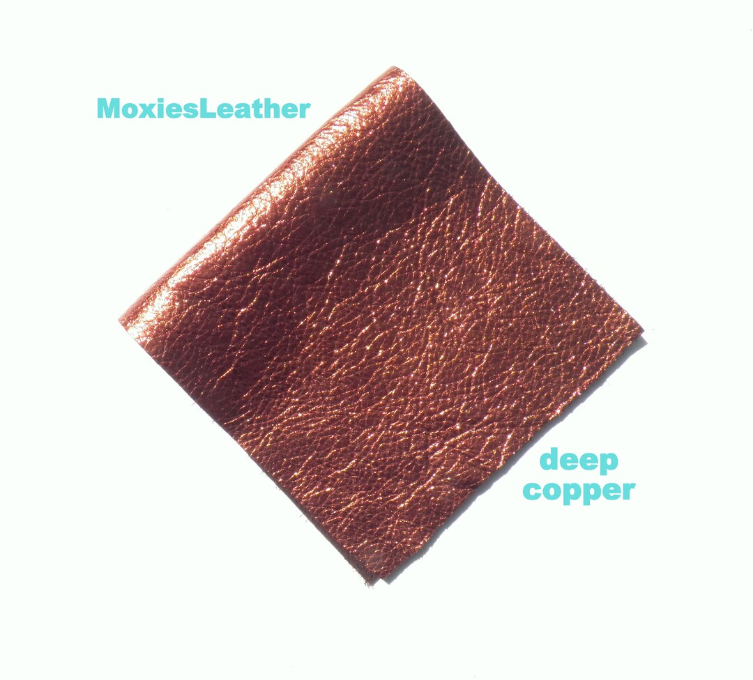 Deep Copper Leather Sheets Copper, Bronze, Yellow Leather Pieces ...