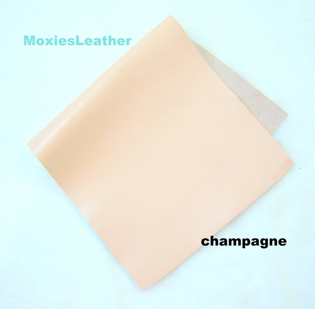 Light Color Leather , Genuine Leather Scarps, Champagne Color Leather ...