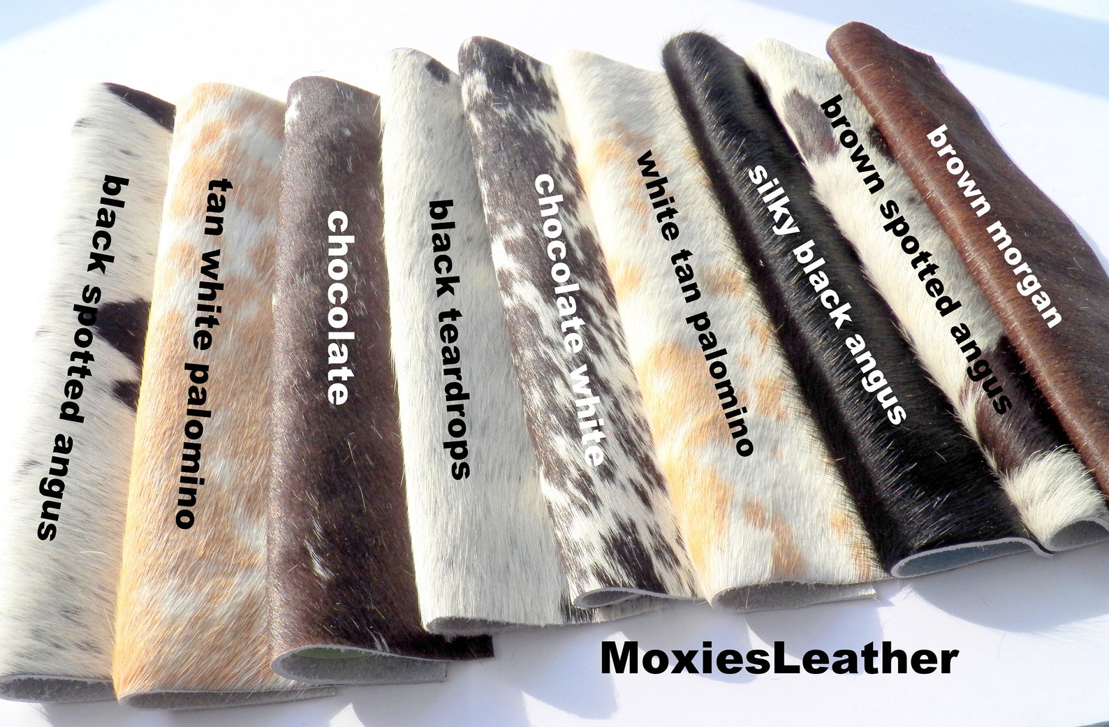 Cowhide Natural Hair on Leather Pieces Hair on Hide Cognac - Etsy