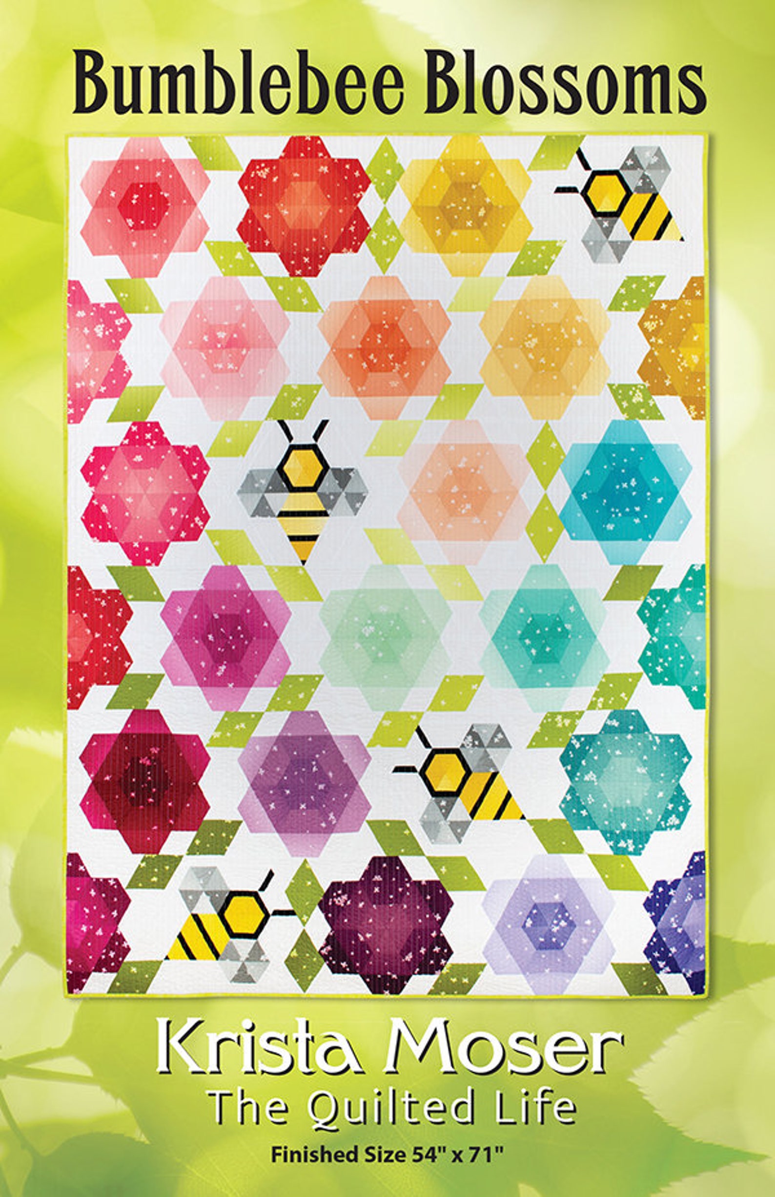 Bumblebee Blossom Quilt Kit With Ruler Using Ombre by V and Co - Etsy